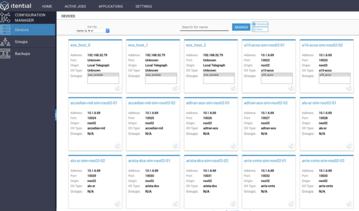 Itentials Configuration Manager Automating Network Configuration
