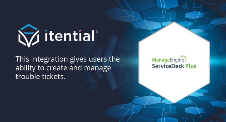 ServiceDesk Plus - Itential