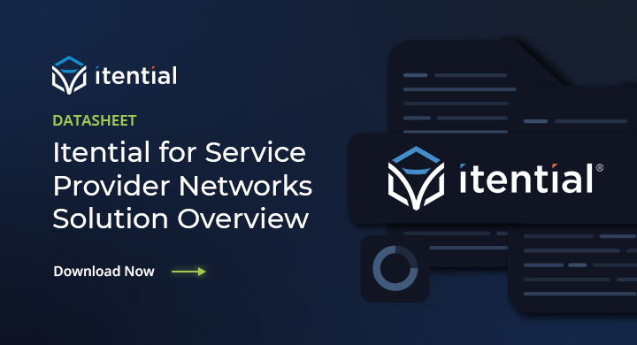 Itential for Service Provider Networks Solution Overview