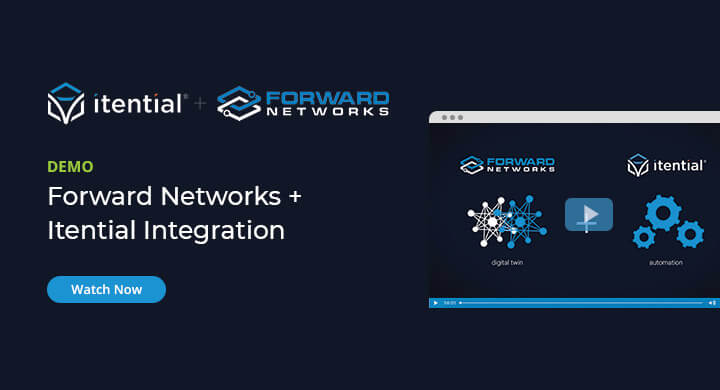 Itential Demo Forward Networks Itential Integration
