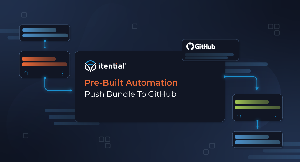 Push Bundle To GitHub - Itential