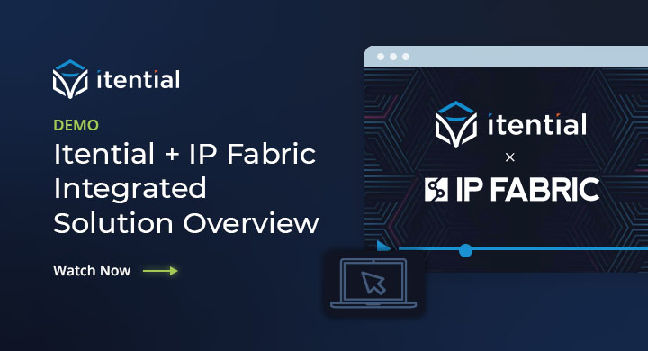 Itential + IP Fabric: Integrated Network Automation & Assurance