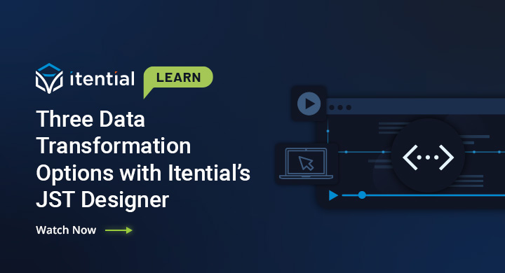 Jst Designer Data Transformation Options Itential Learn Demo