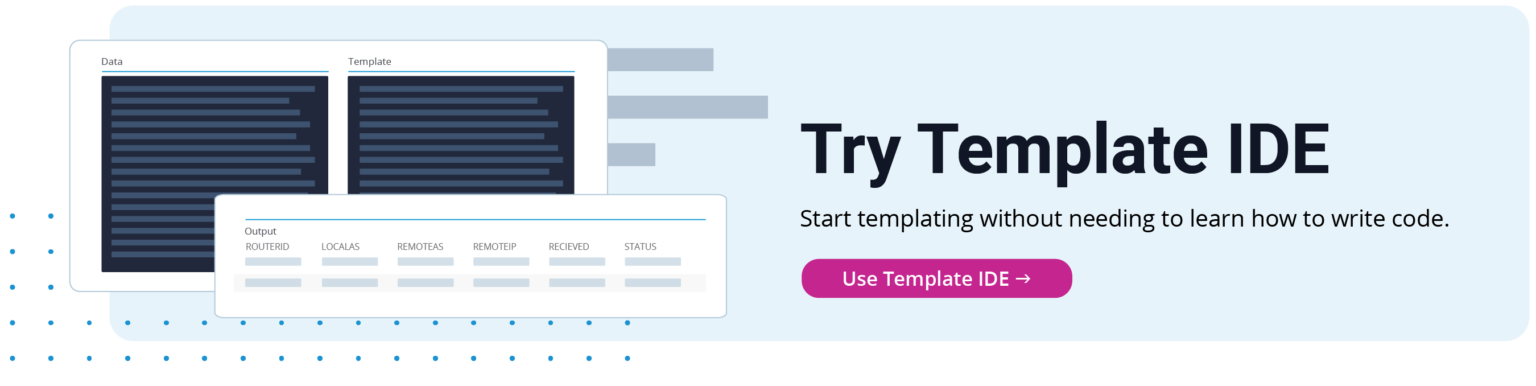 Template IDE - Developer Tool | Itential Network Automation