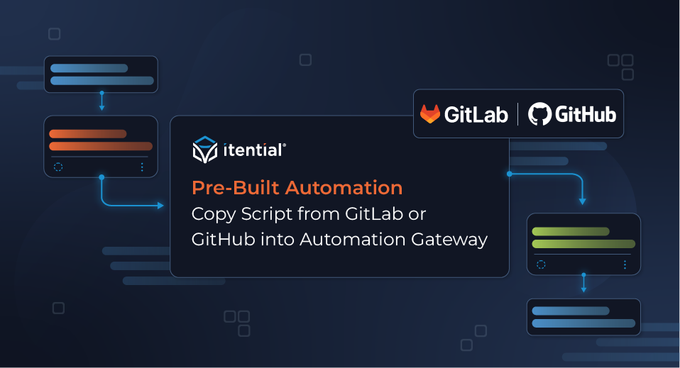 Itential Pre Built Automation Copy Script From Gitlab Or Github Into 1504
