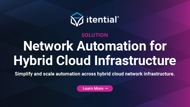 Hybrid-Cloud Network Automation & Orchestration with Itential