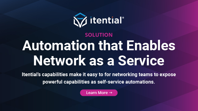 Enable Network as a Service with Itential