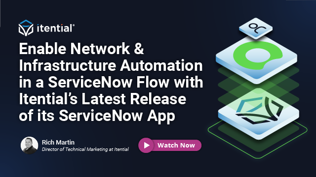 Enable Network & Infrastructure Automation in a ServiceNow Flow with ...