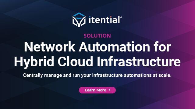 Network Automation for Hybrid Cloud Infrastructure