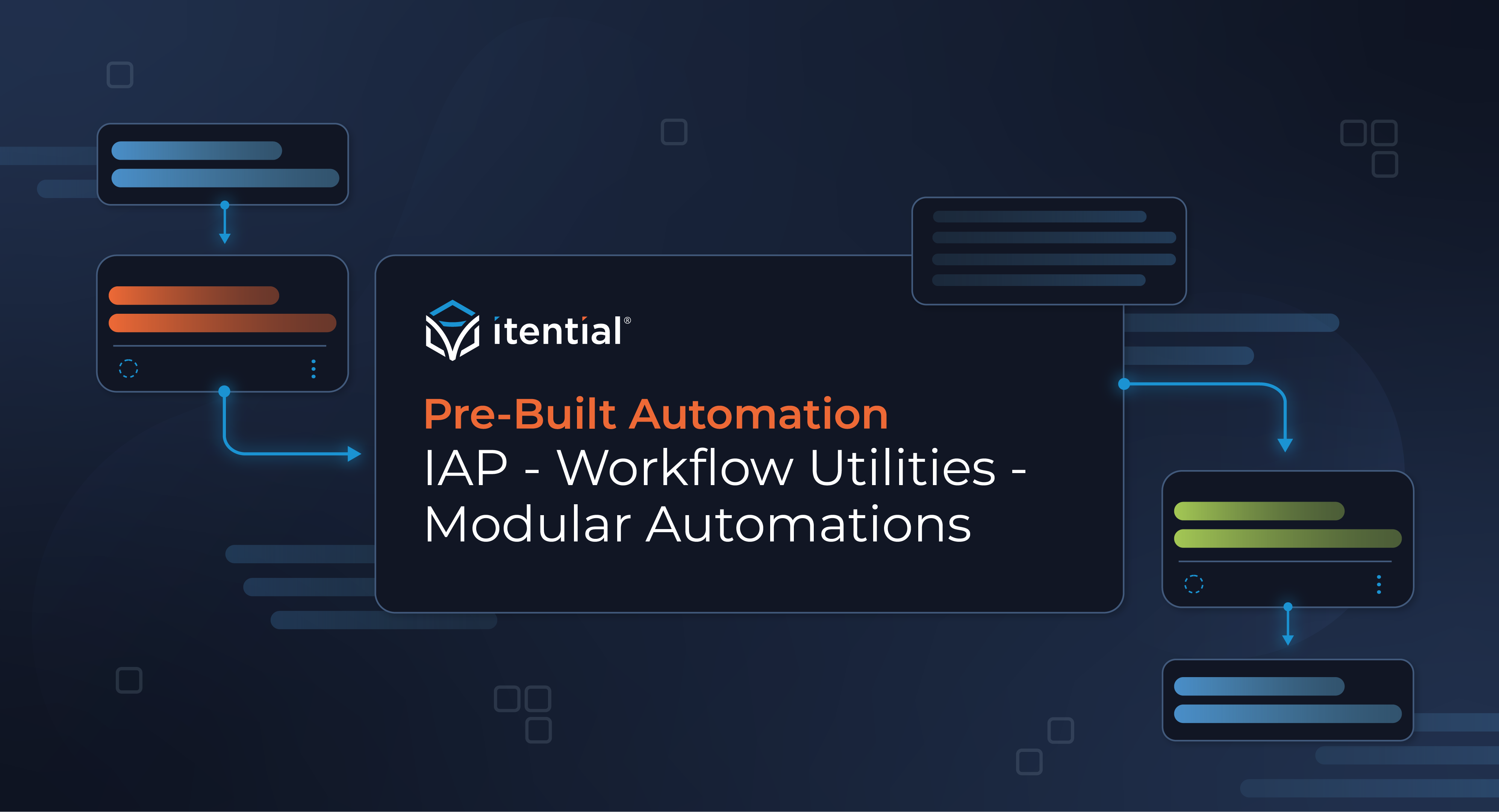 Itential Pre Built Automation Iap Workflow Utilities Modular Automations