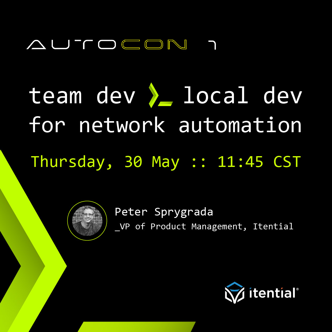Itential at Network Automation Forum